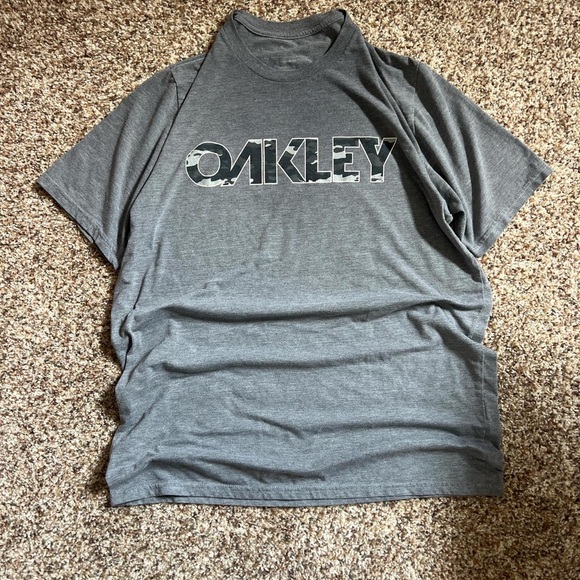 Oakley | Shirts | Oakley Charcoal Graphic Short Sleeve Tee | Poshmark